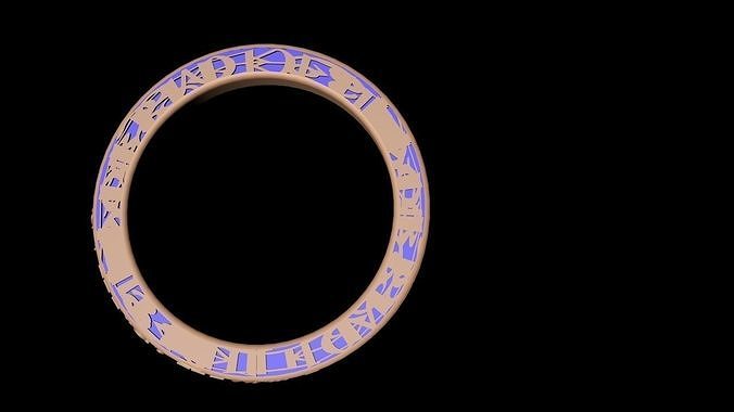 shang chi ring 3D model 3D printable | CGTrader