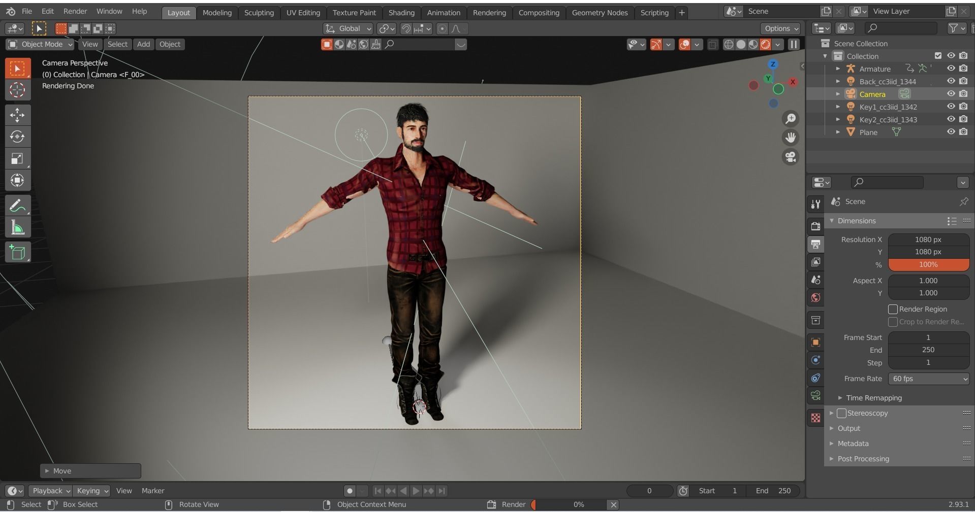 Dido Human Male Character free 3D model animated rigged | CGTrader