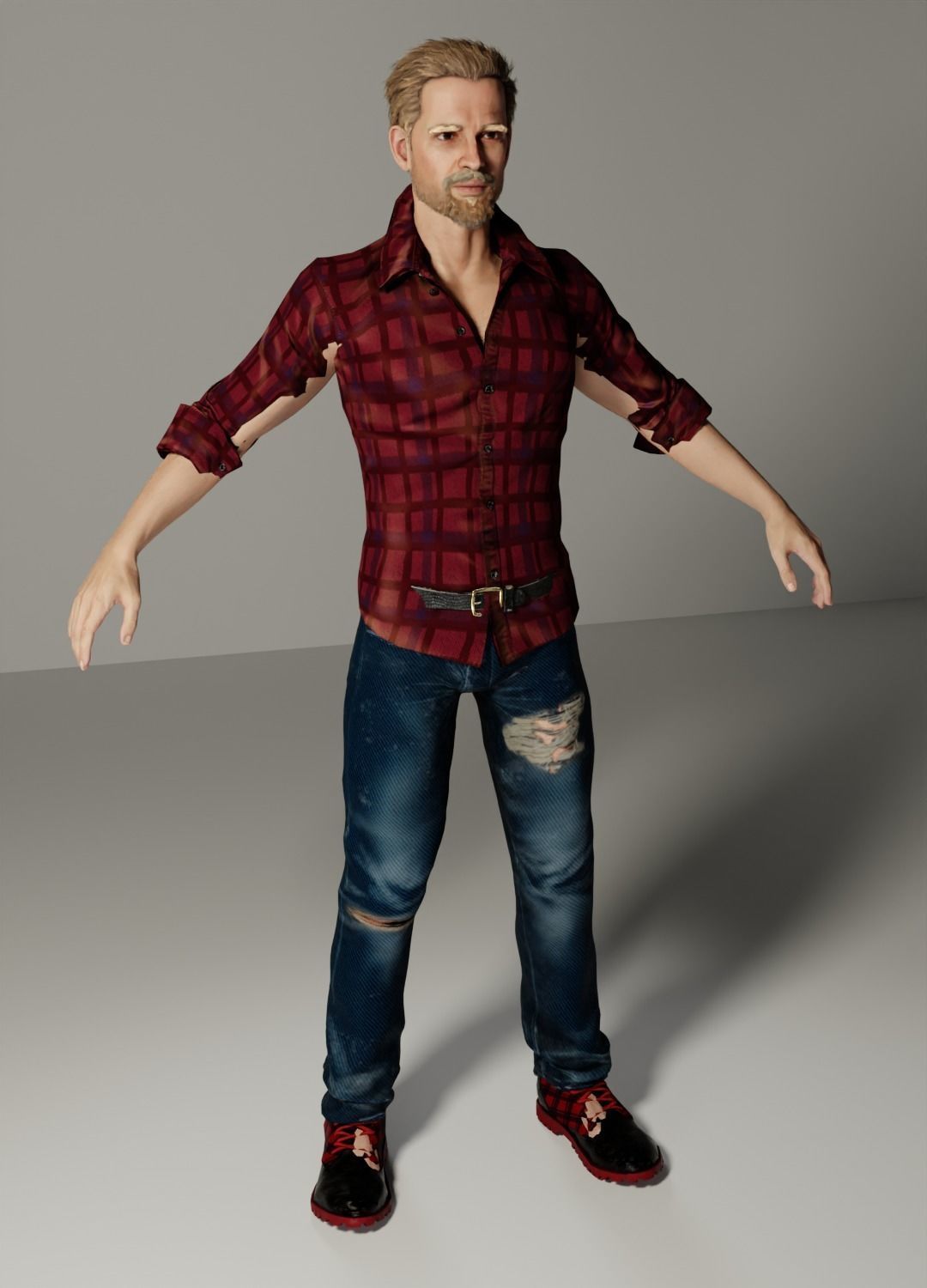 White Man Character free 3D model animated rigged | CGTrader