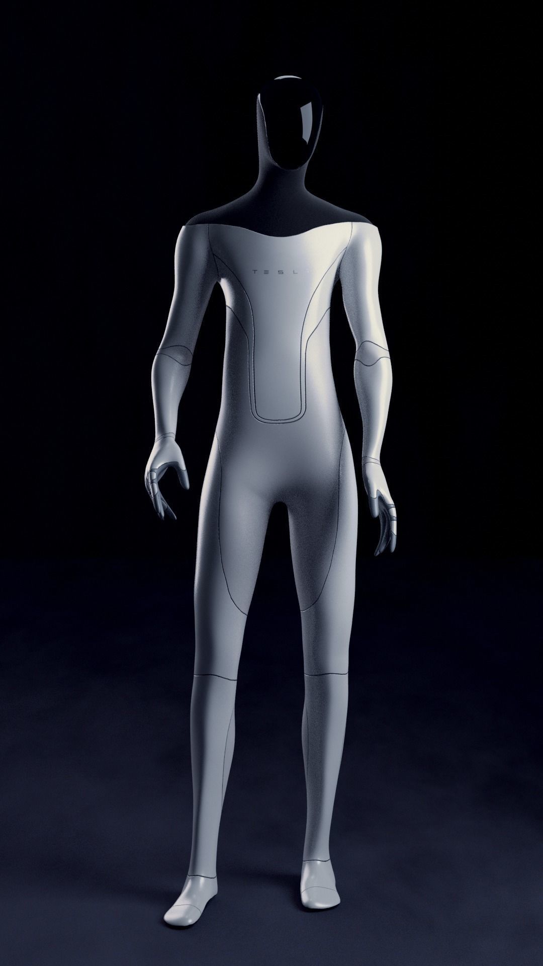 3D model Tesla Bot High Quality Faithful 3D model - Blender Eevee ...