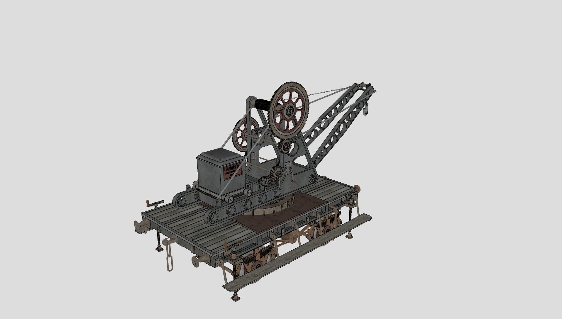 Railroad Crane 3D model | CGTrader