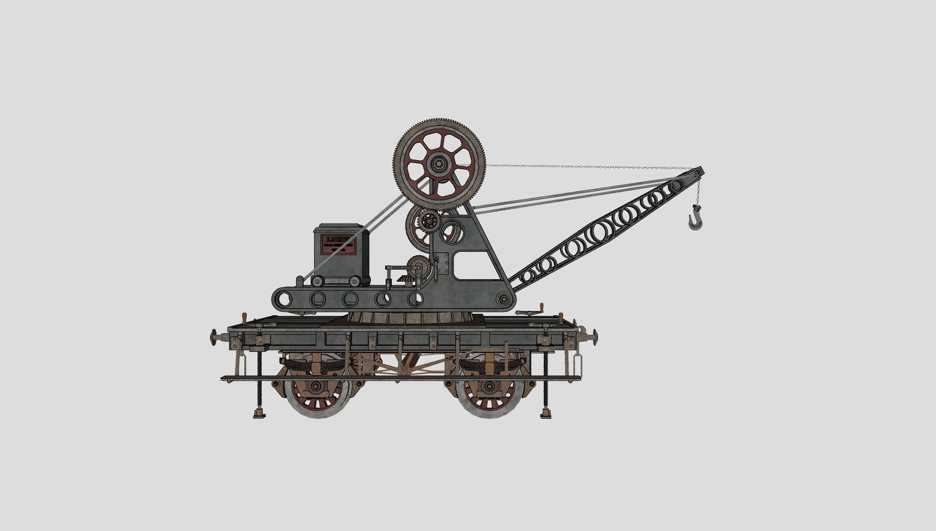 Railroad Crane 3D model | CGTrader