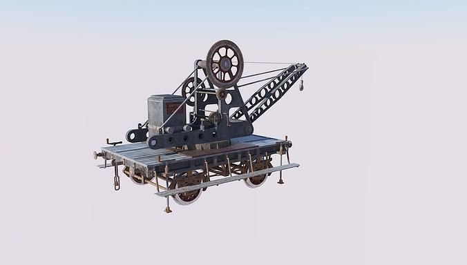 Railroad Crane 3D model | CGTrader