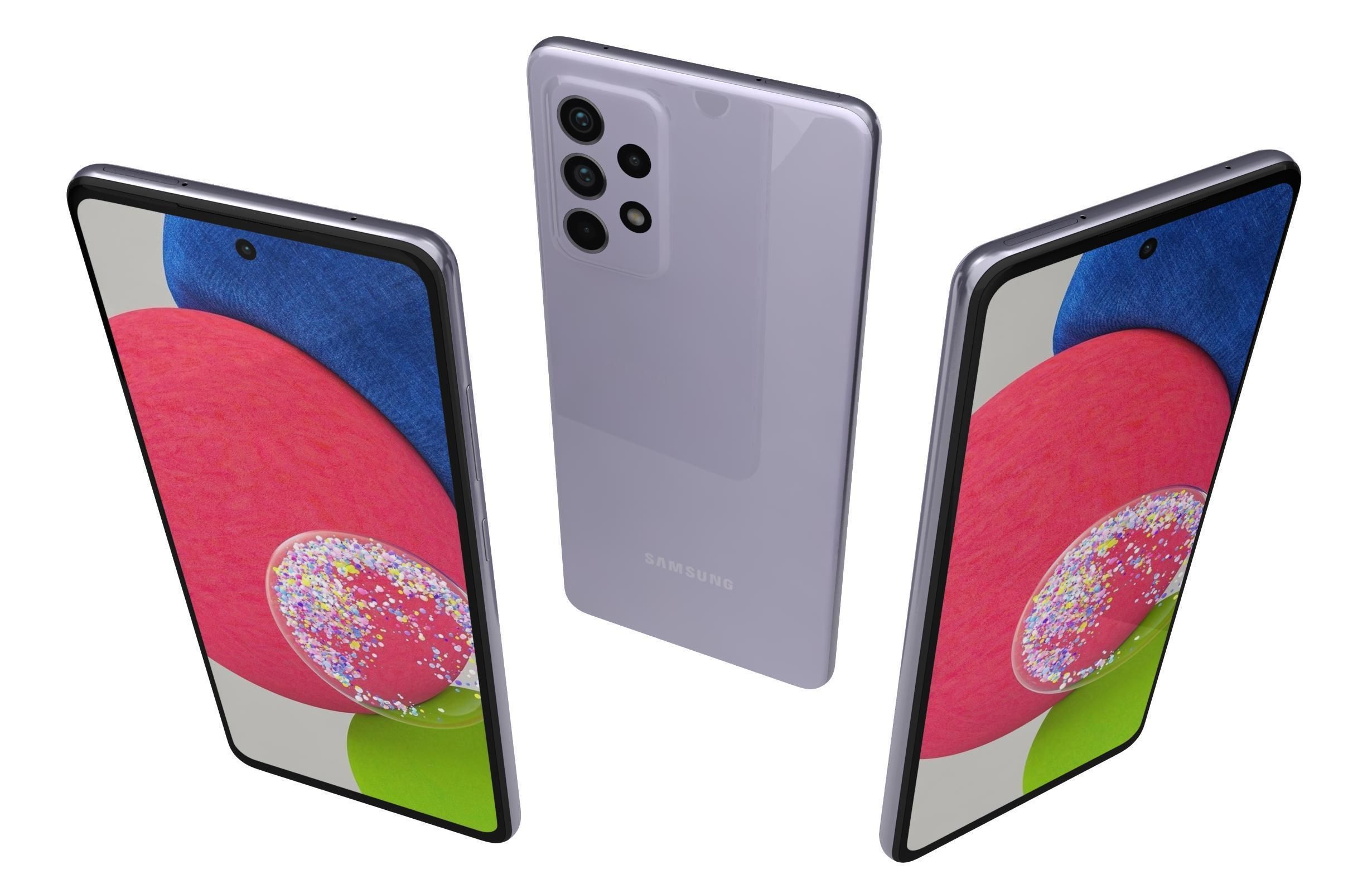 Samsung Galaxy A52s All Colors 3D model | CGTrader