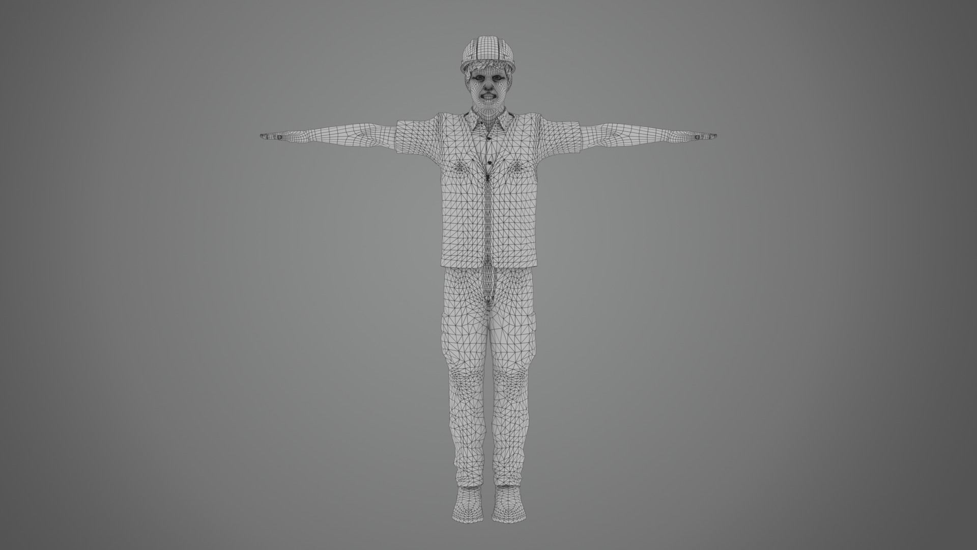 WORKER 3D model 3D model rigged | CGTrader