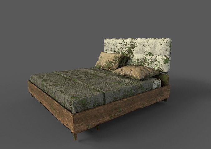 3D model Stylized bed PBR low-poly game ready VR / AR / low-poly | CGTrader