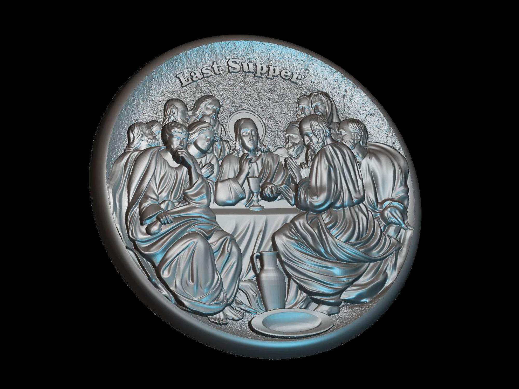 The Last Supper 3d model for cnc machines and 3d printers 3D model ...