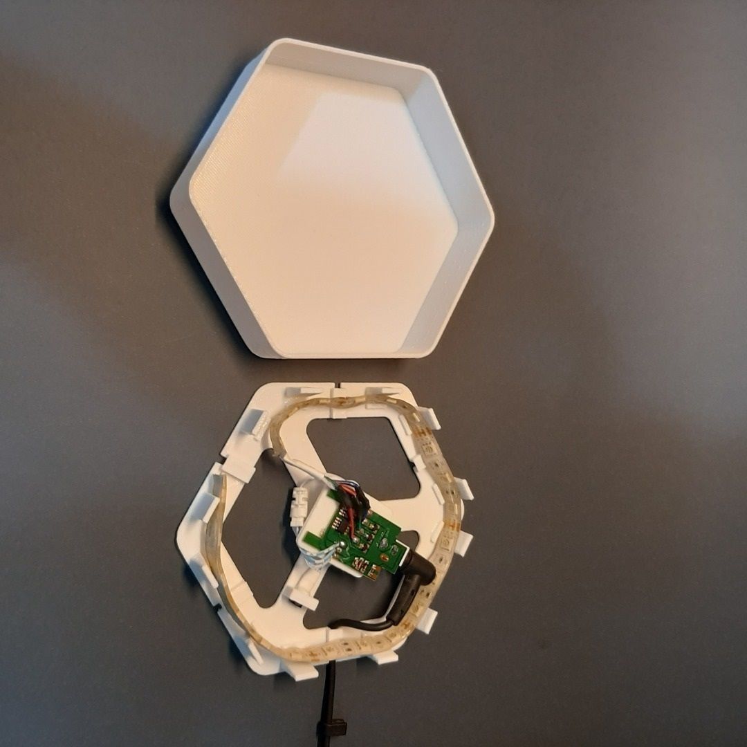 Hexagonal light 3D model 3D printable | CGTrader