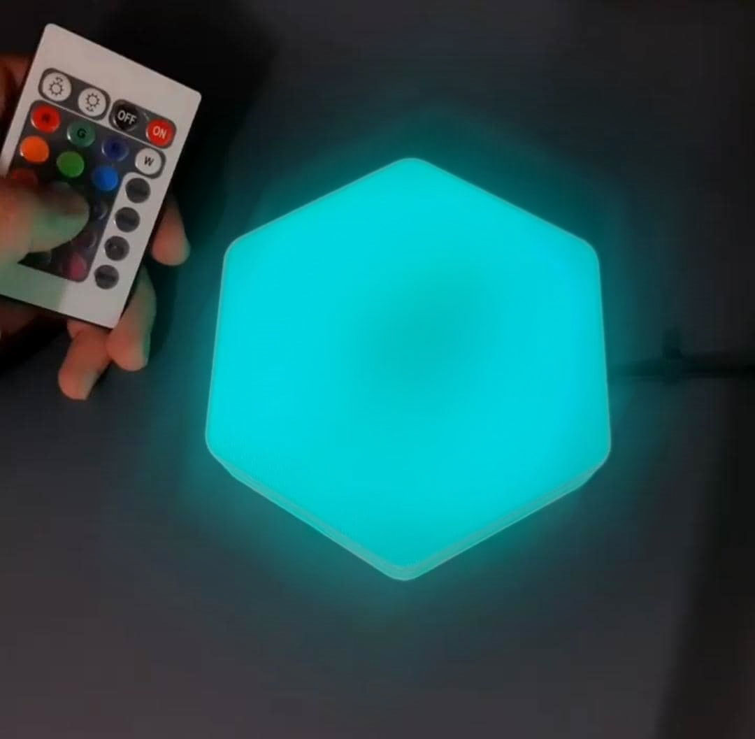 Hexagonal light 3D model 3D printable | CGTrader