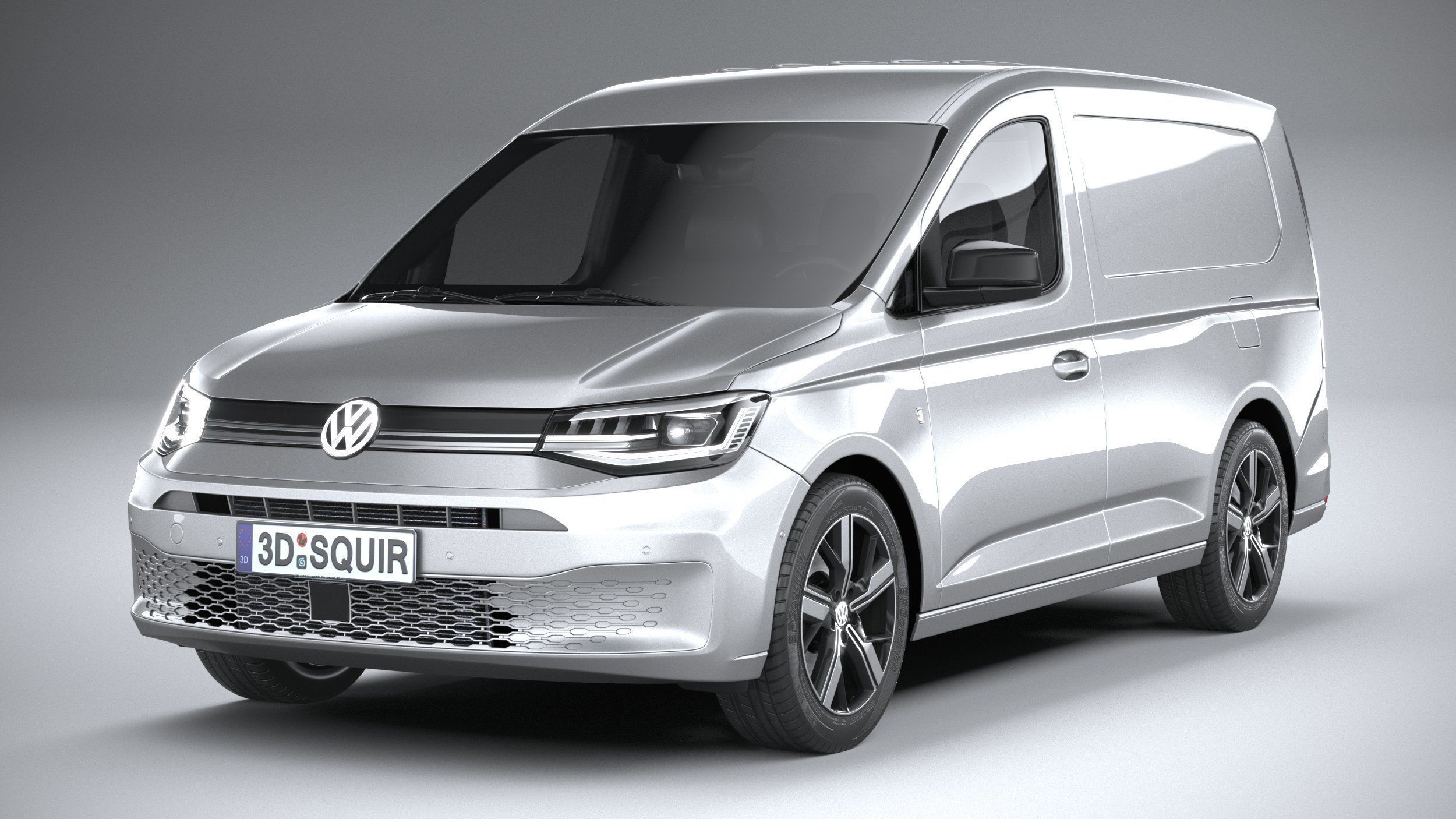 Volkswagen caddy commerce pro van 2022 3D model | CGTrader