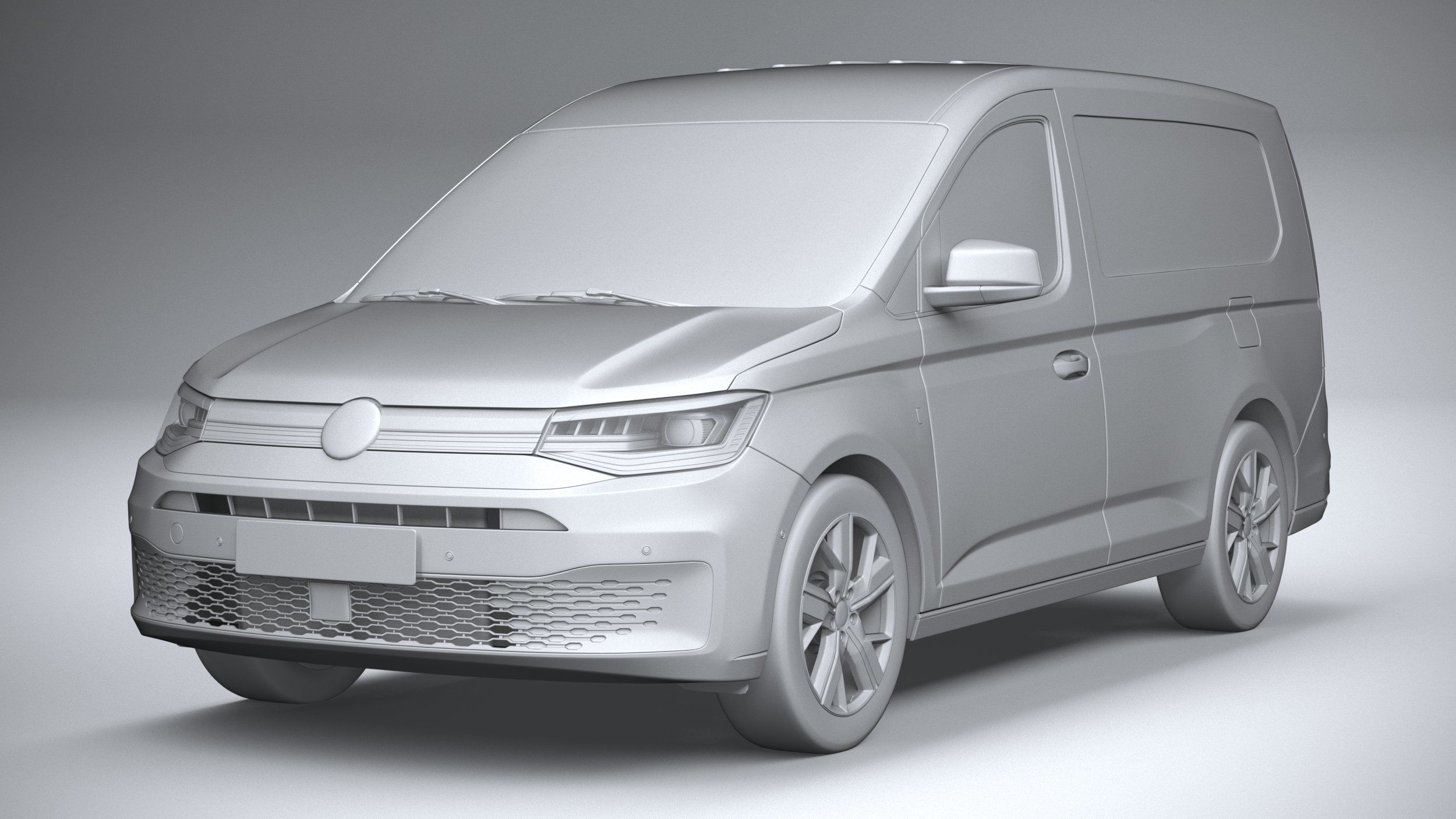 Volkswagen caddy commerce pro van 2022 3D model | CGTrader