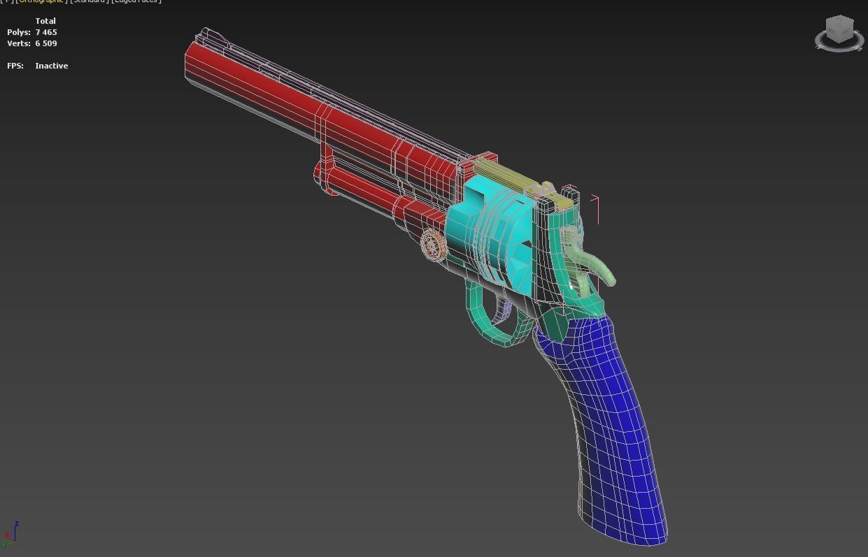 3D model Revolver VR / AR / low-poly | CGTrader