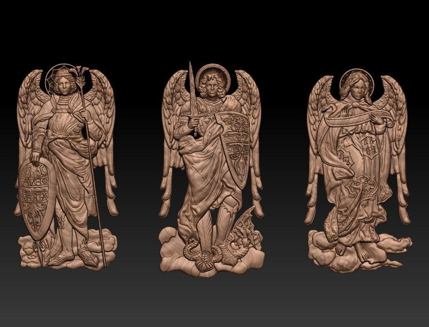 ARHANGEL AVE MARIA QVIS VT DEVS 3D model 3D printable | CGTrader
