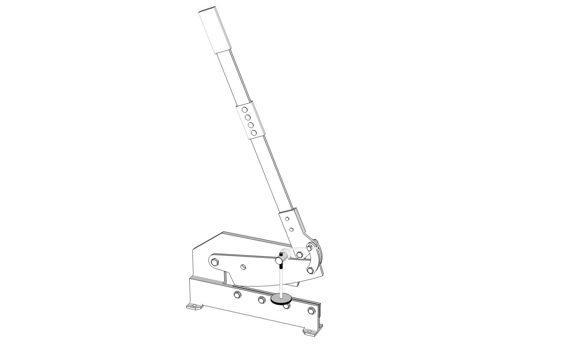 Hand Lever Shear 3D model | CGTrader