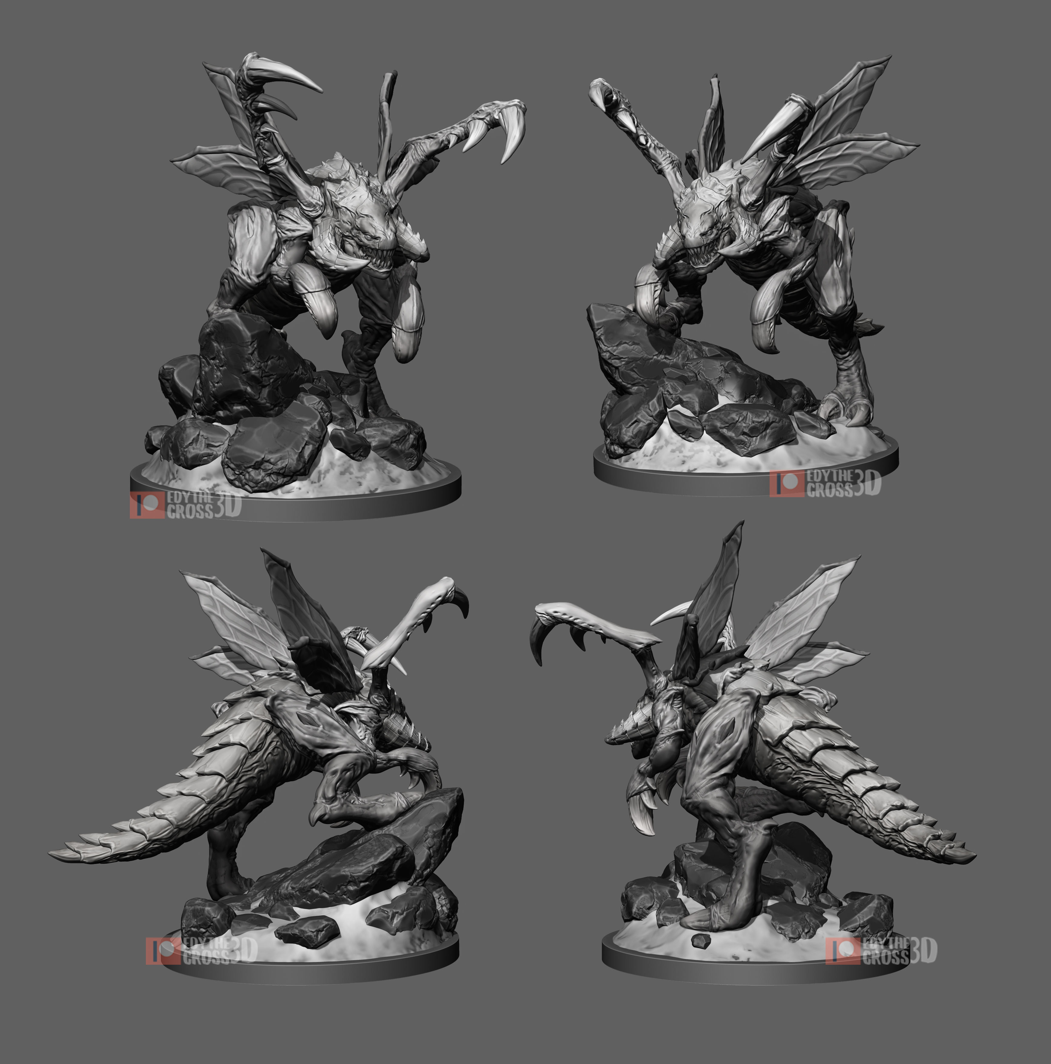 Zergling - Starcraft 3D model 3D printable | CGTrader