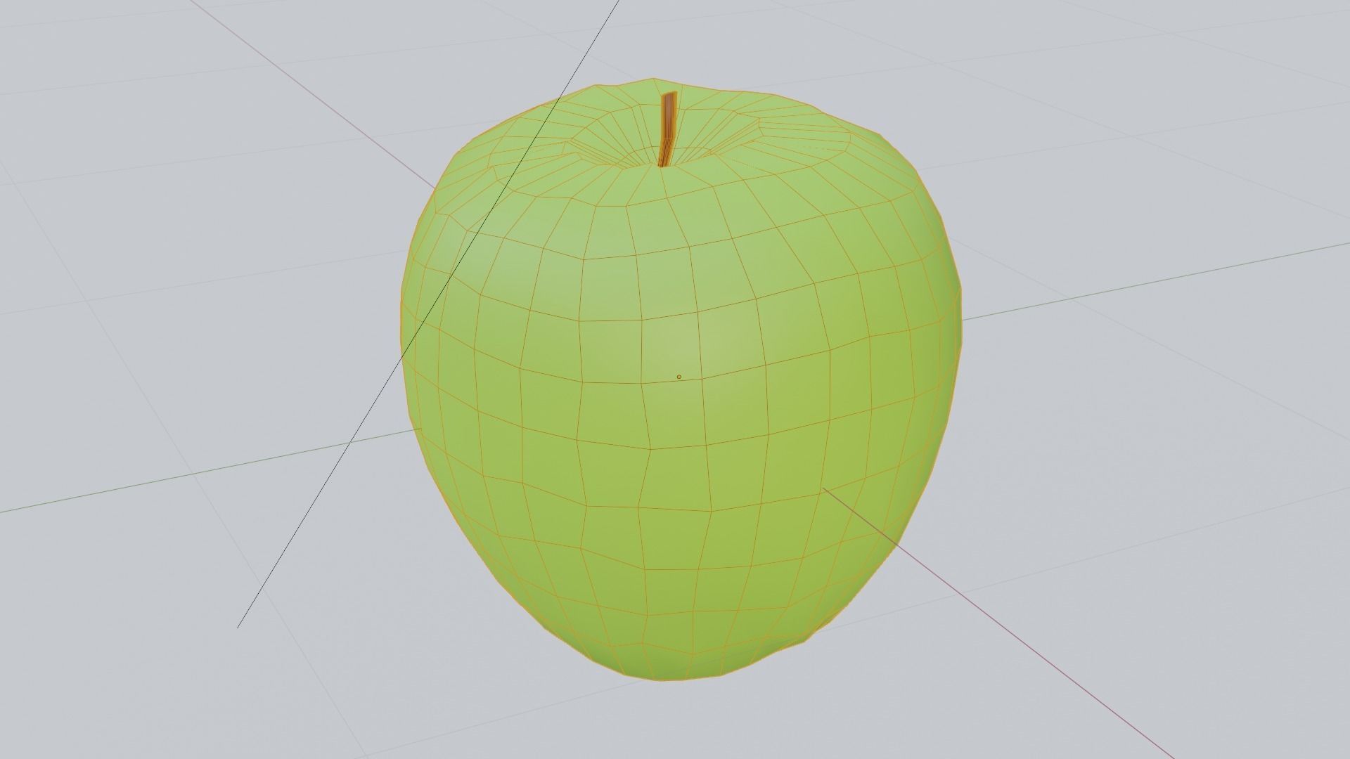 Green apple low poly free VR / AR / low-poly 3D model | CGTrader