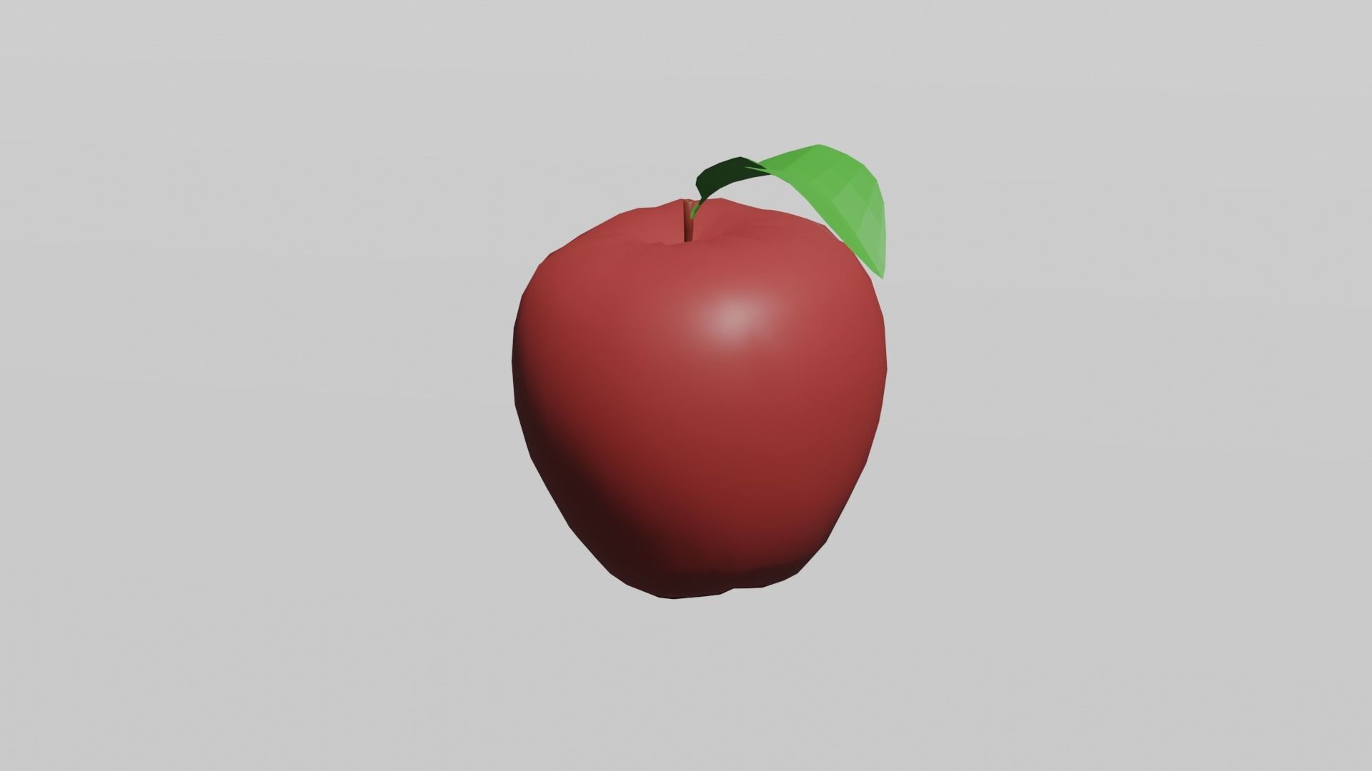 Red apple low poly free VR / AR / low-poly 3D model | CGTrader