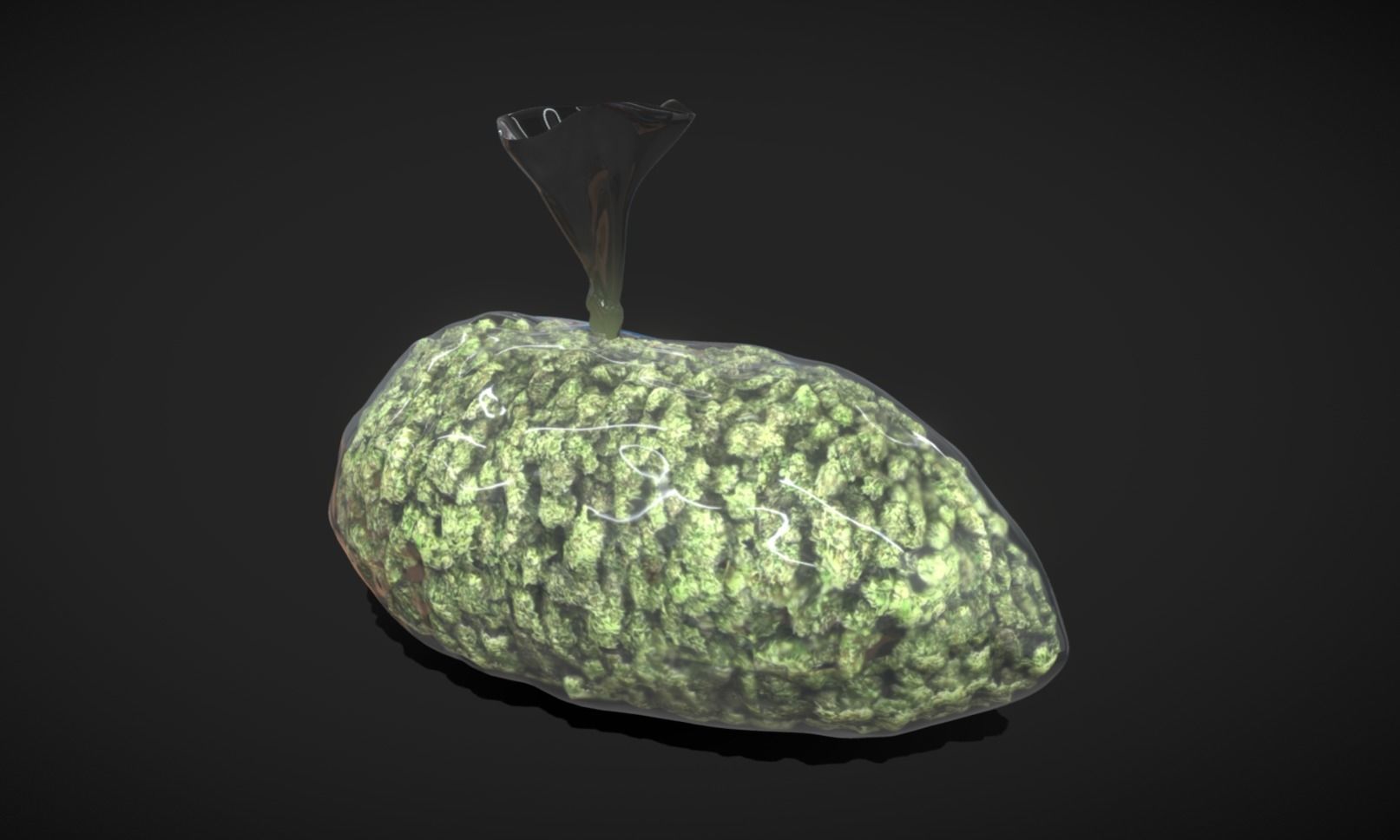 3D model Big Weed Bag VR / AR / low-poly | CGTrader