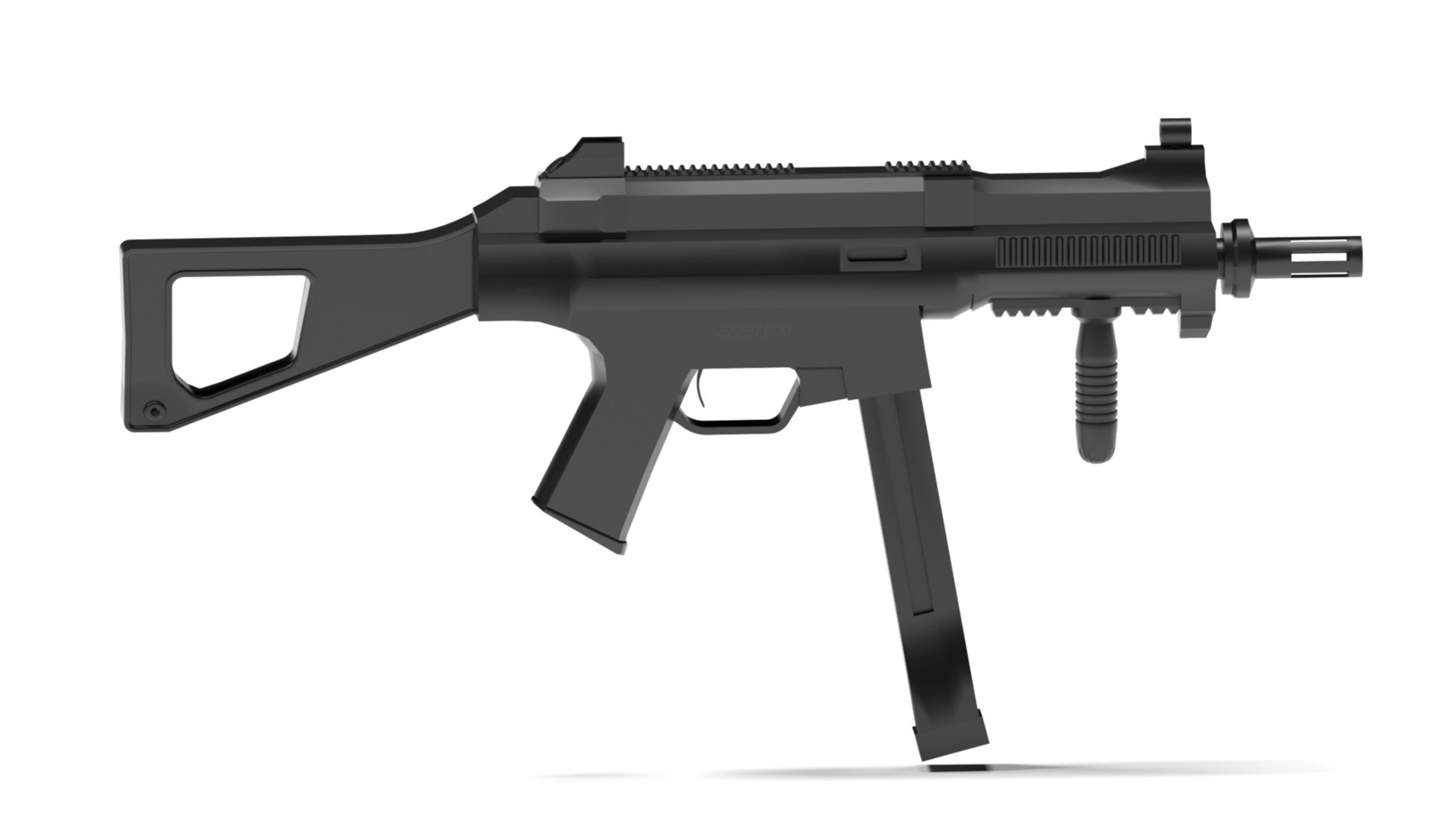Ump5 Gun free VR / AR / low-poly 3D model | CGTrader