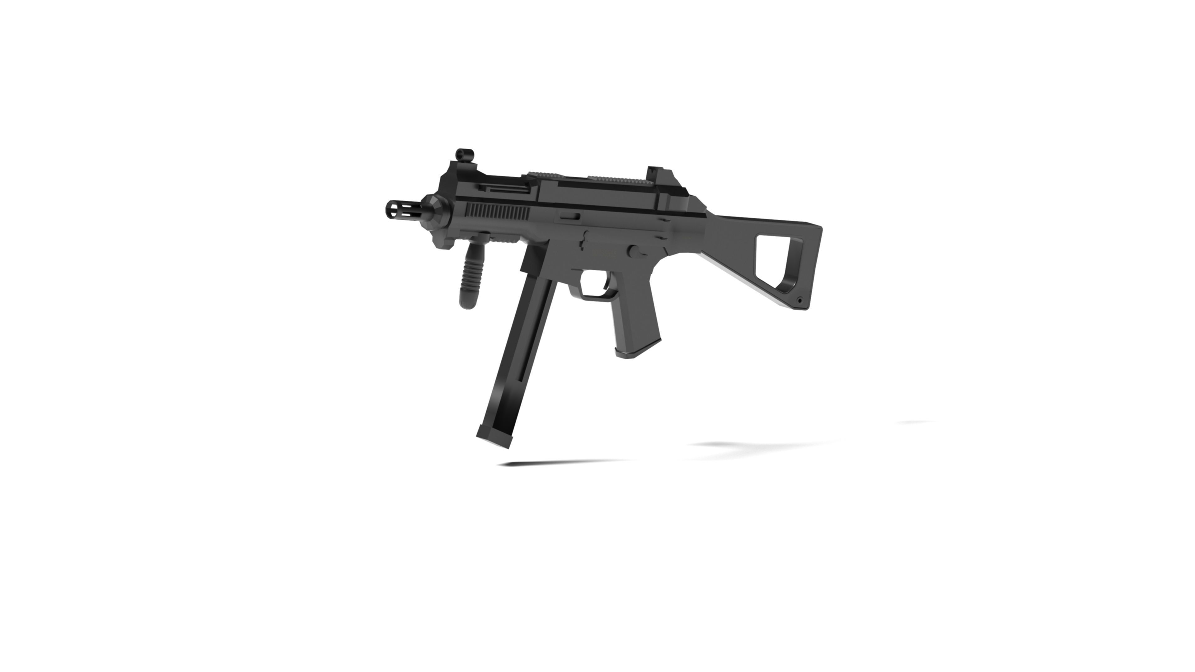 Ump5 Gun free VR / AR / low-poly 3D model | CGTrader
