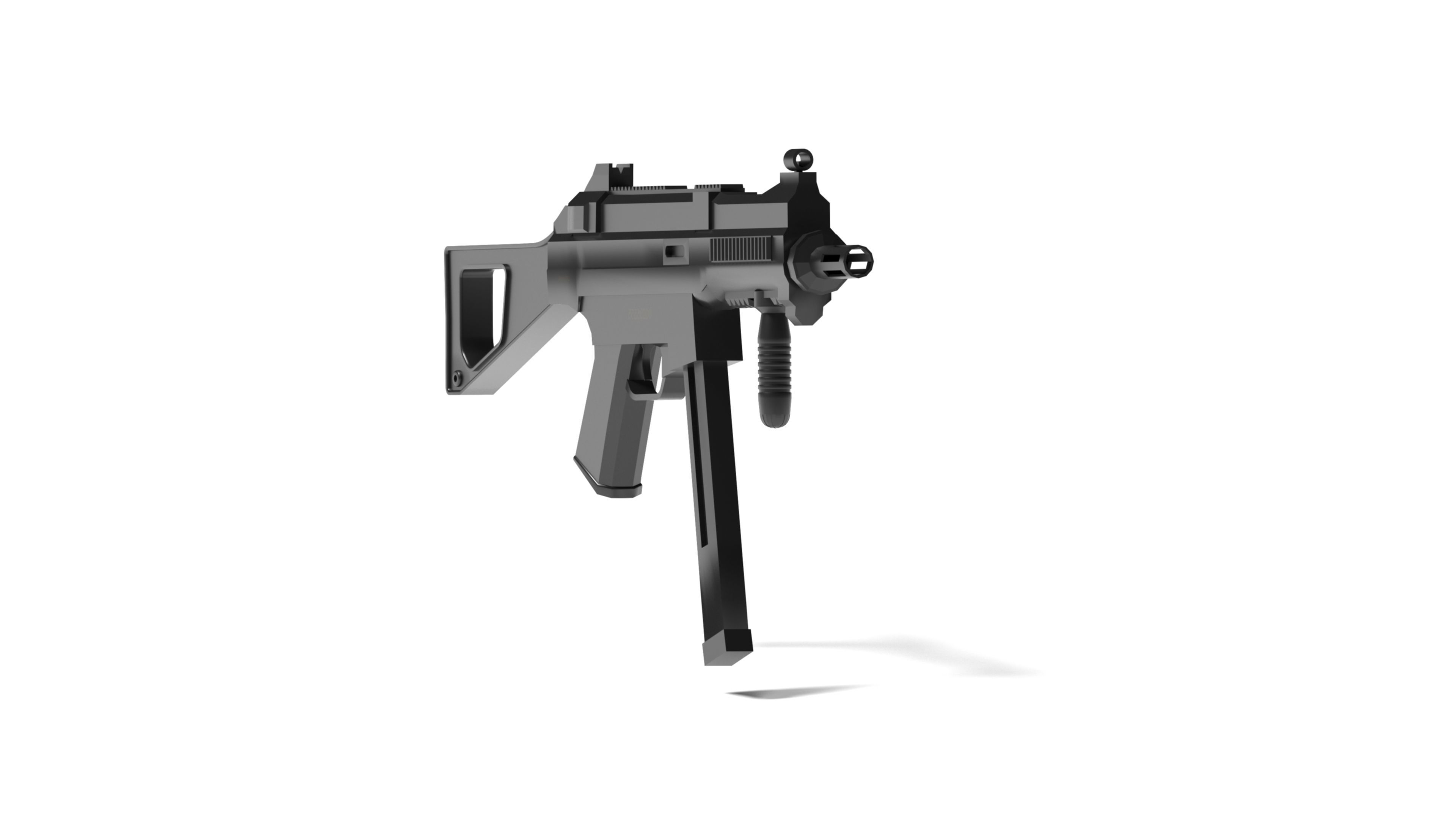 Ump5 Gun free VR / AR / low-poly 3D model | CGTrader