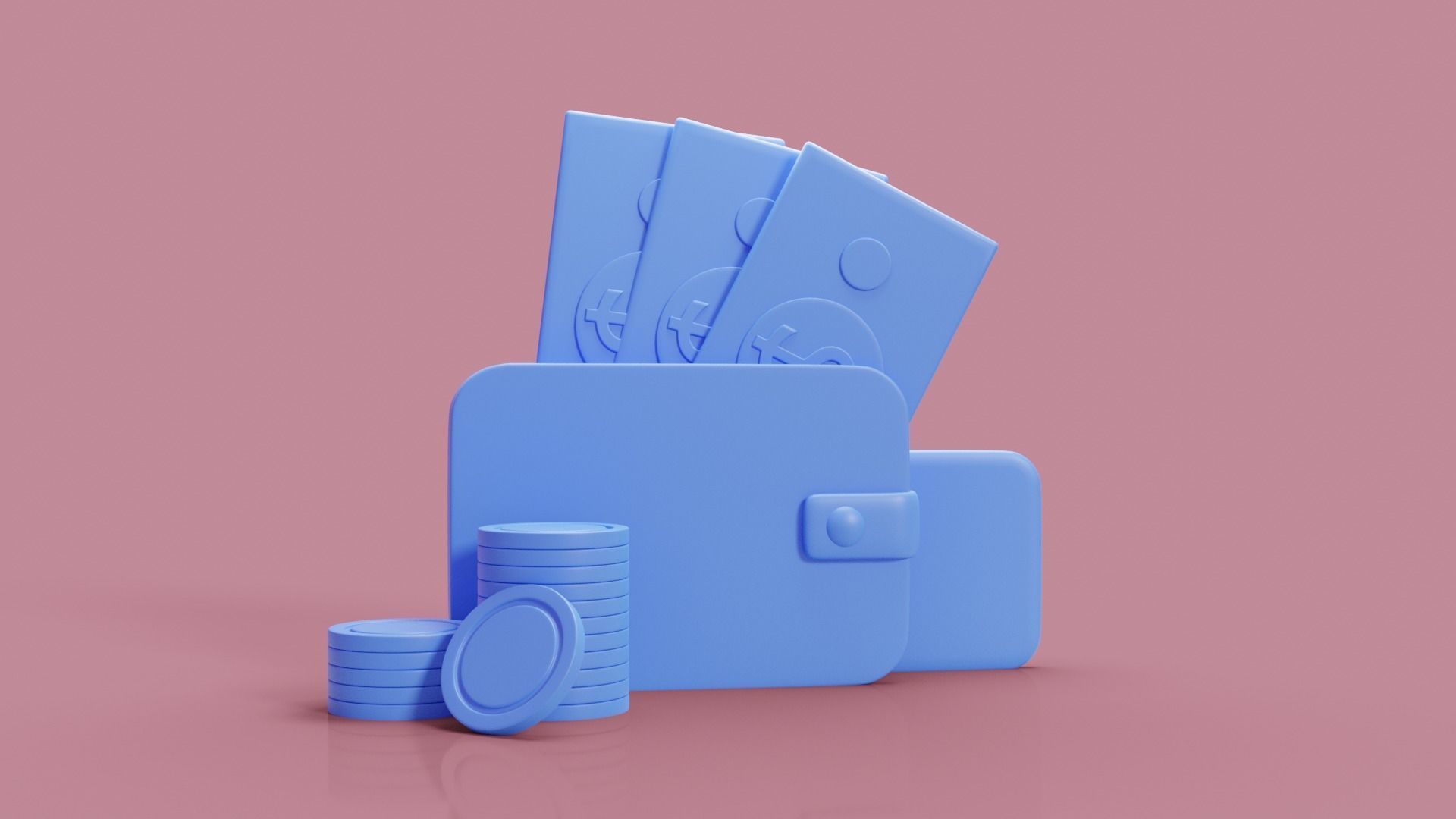 3D model stylized cartoon wallet VR / AR / low-poly | CGTrader