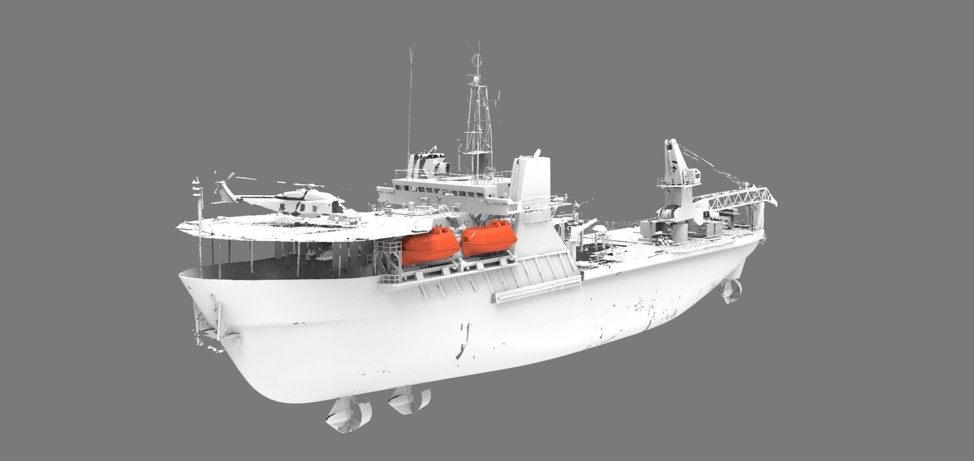 Lifeboat for Seaway Condor 3D model 3D printable | CGTrader