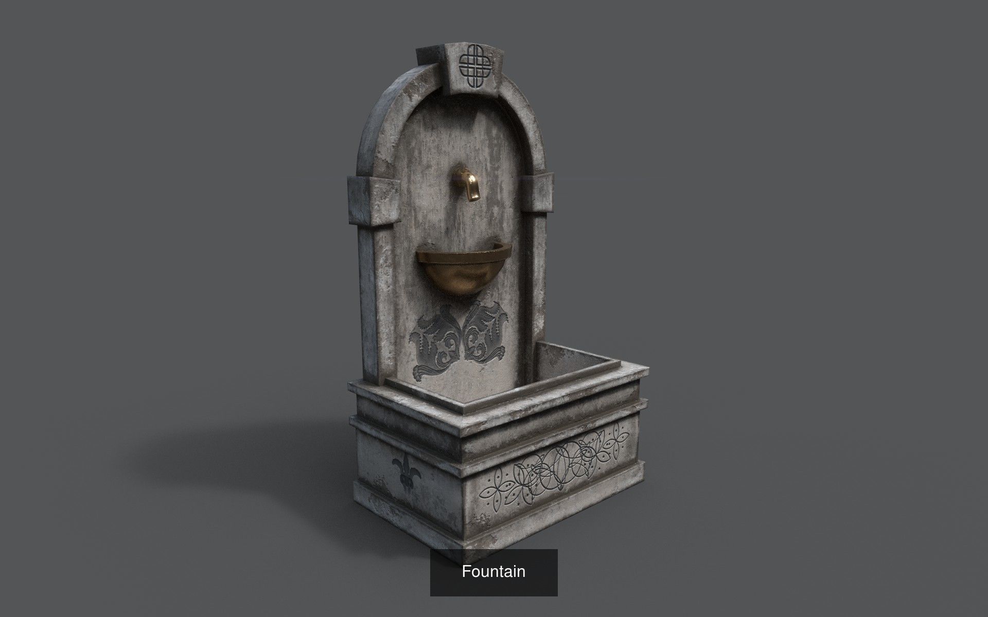 3D Model Collection Fountains Texture Pack VR / AR / low-poly | CGTrader