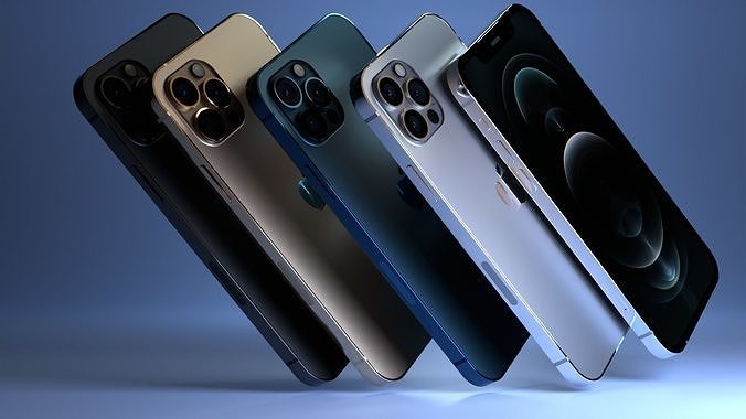 iPhone 12 pro model all colors 3D model animated | CGTrader