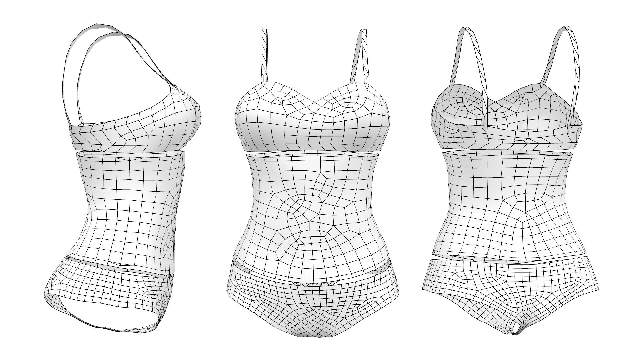 3D model Body Shaper VR / AR / low-poly | CGTrader