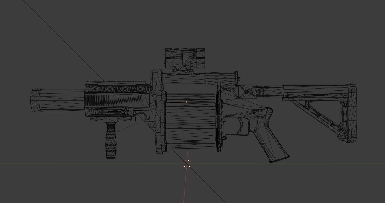 3D model M32 Grenade Launcher VR / AR / low-poly | CGTrader