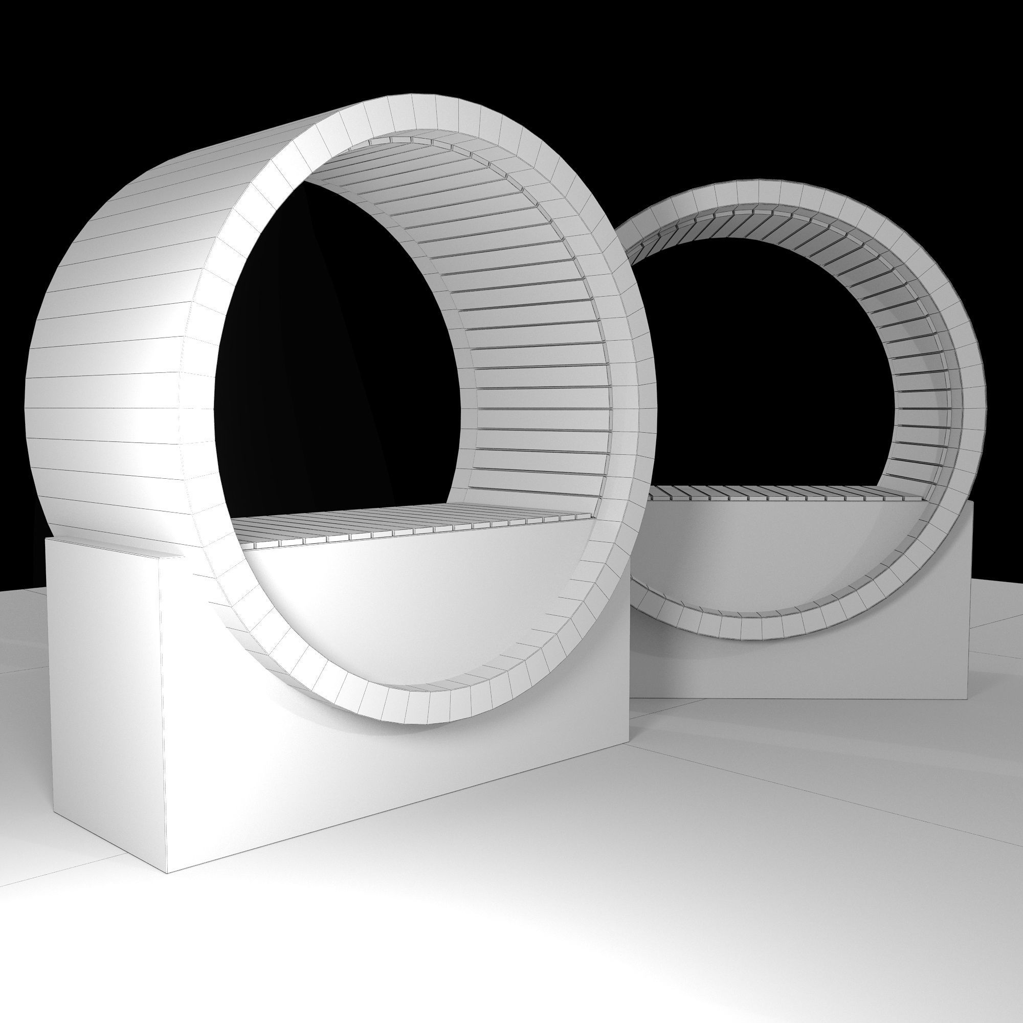 Benches FUSION 3D model | CGTrader