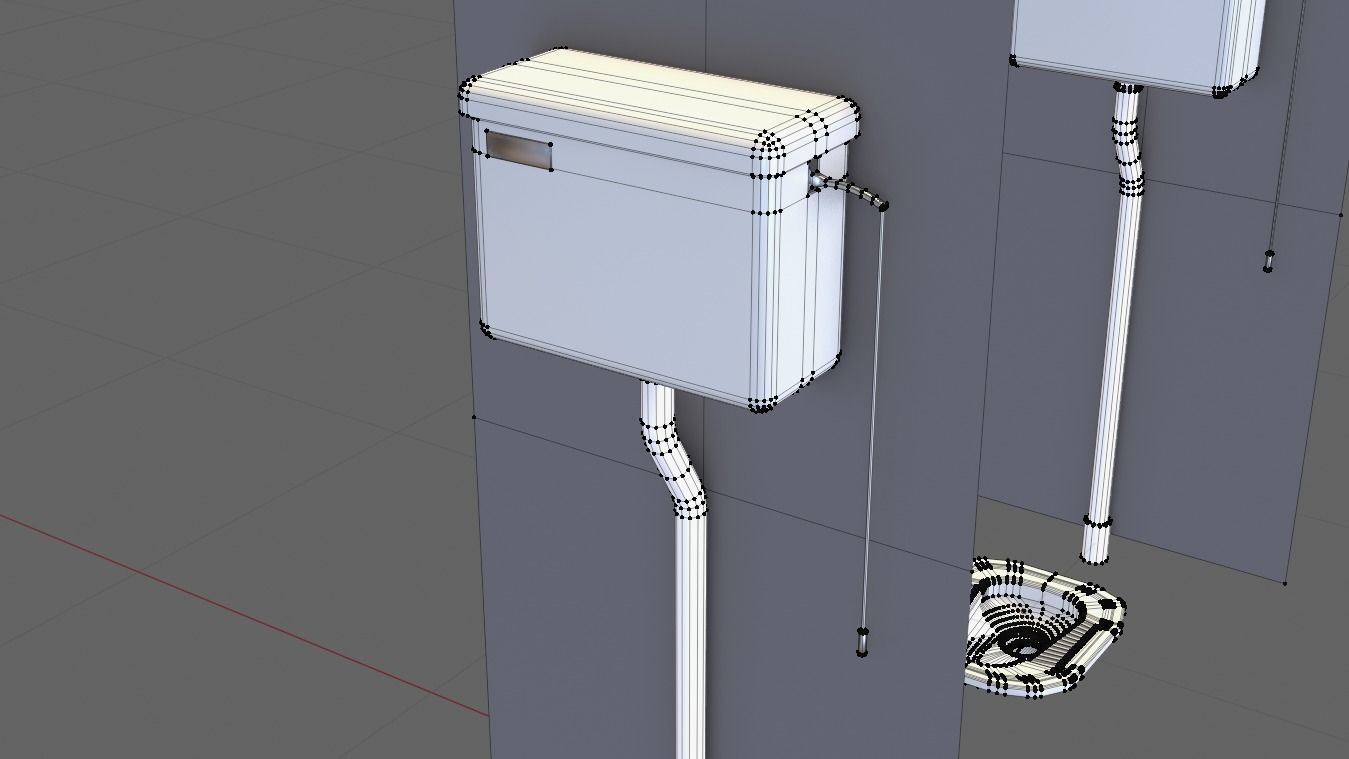 3D model Squatting WC Toilet For Bathrooms VR / AR / low-poly | CGTrader