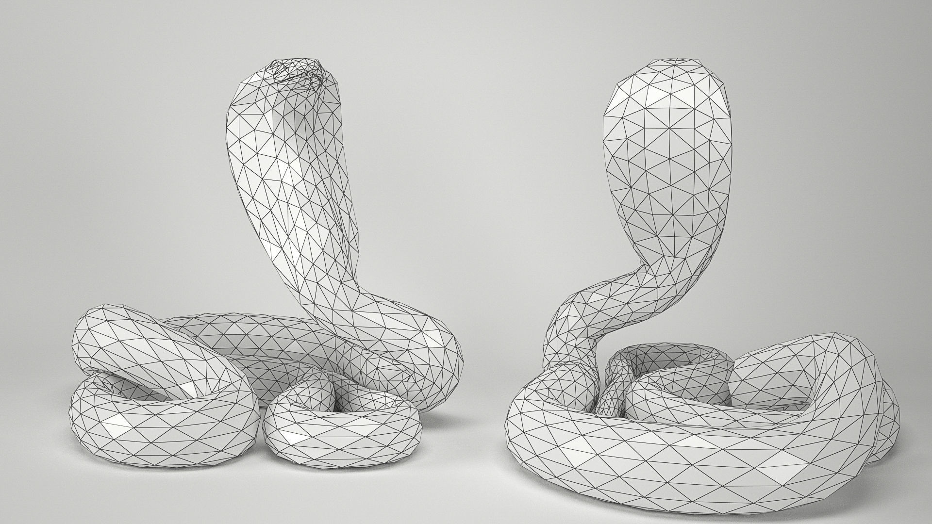 3D model Snake Cobra Low-poly VR / AR / low-poly | CGTrader