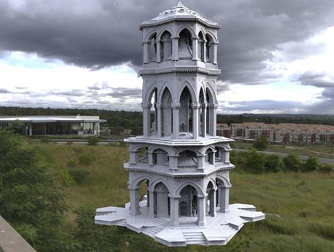 Elven Tower lothlorian 3 3D 3D model | CGTrader