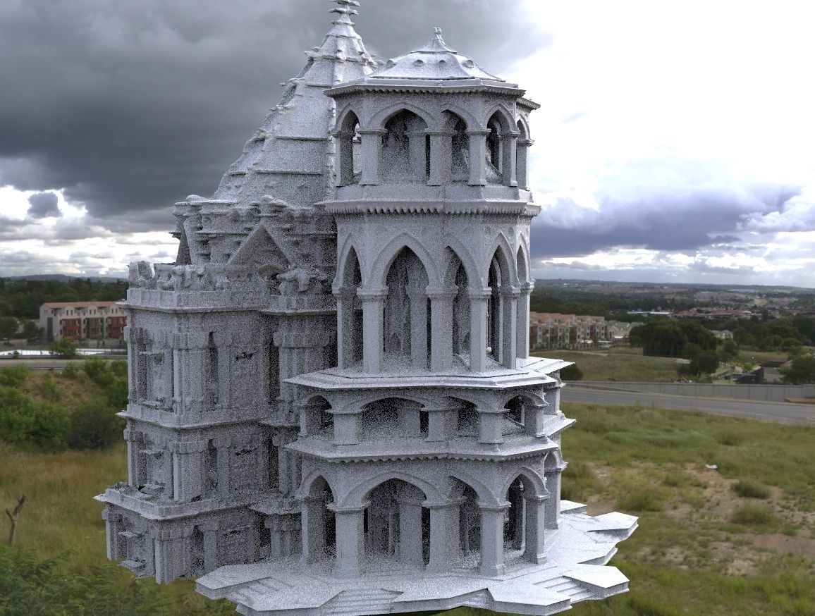 Elven buildings lothlorian 3D 3D model | CGTrader