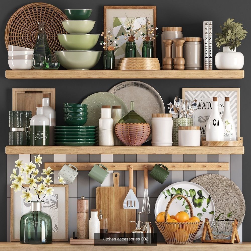 5 kitchen accessories collections vol1 | CGTrader