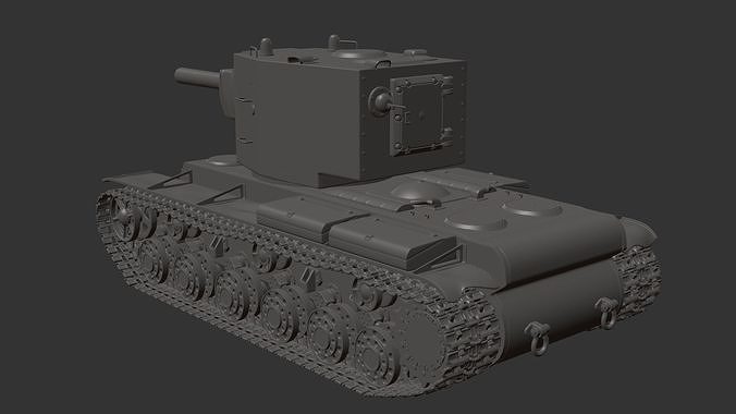 KV-2 tank 3D model | CGTrader