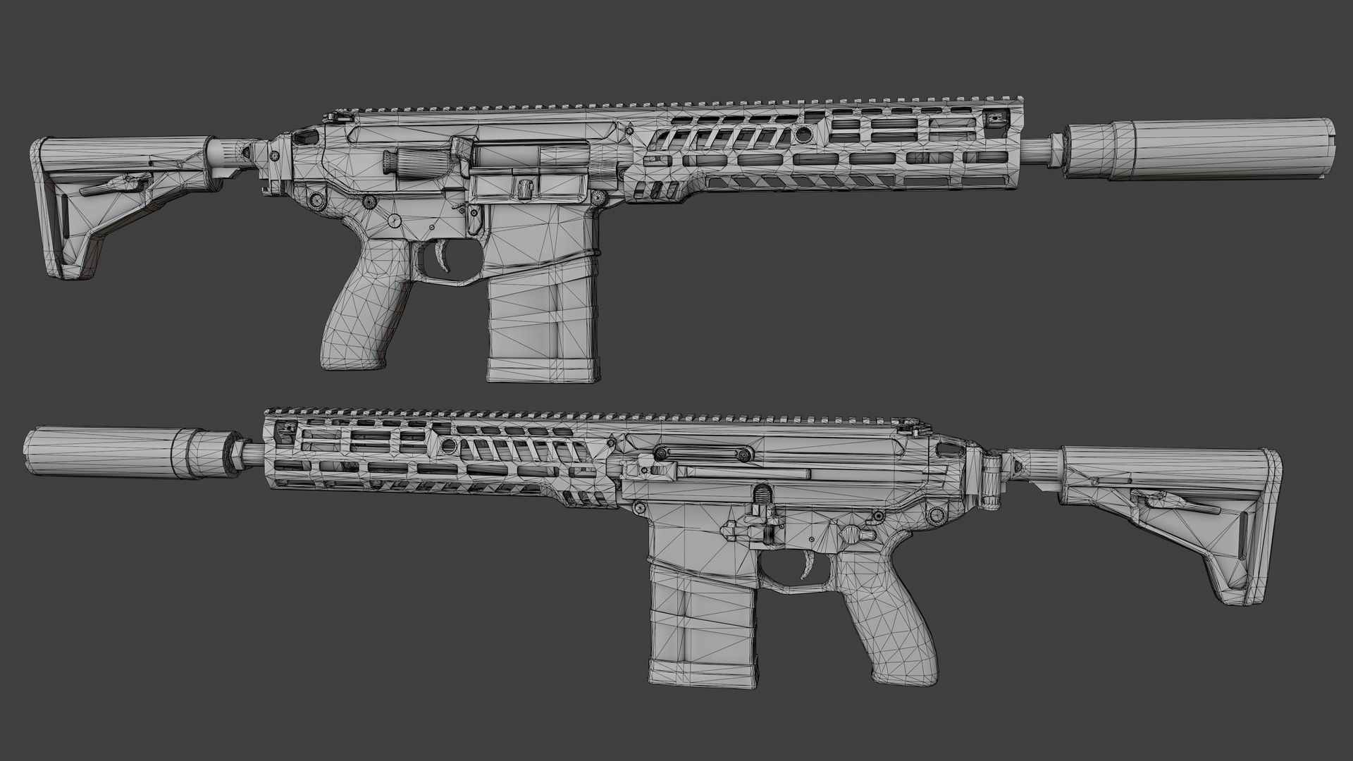 3D model SIG Sauer MCX Spear VR / AR / low-poly | CGTrader