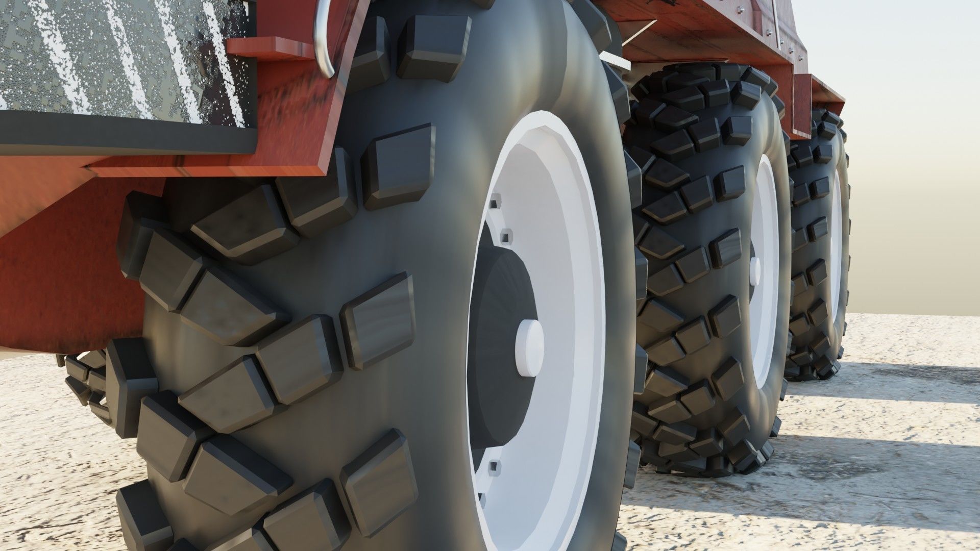 ZIL-E167 soviet monster truck - free model free VR / AR / low-poly 3D ...