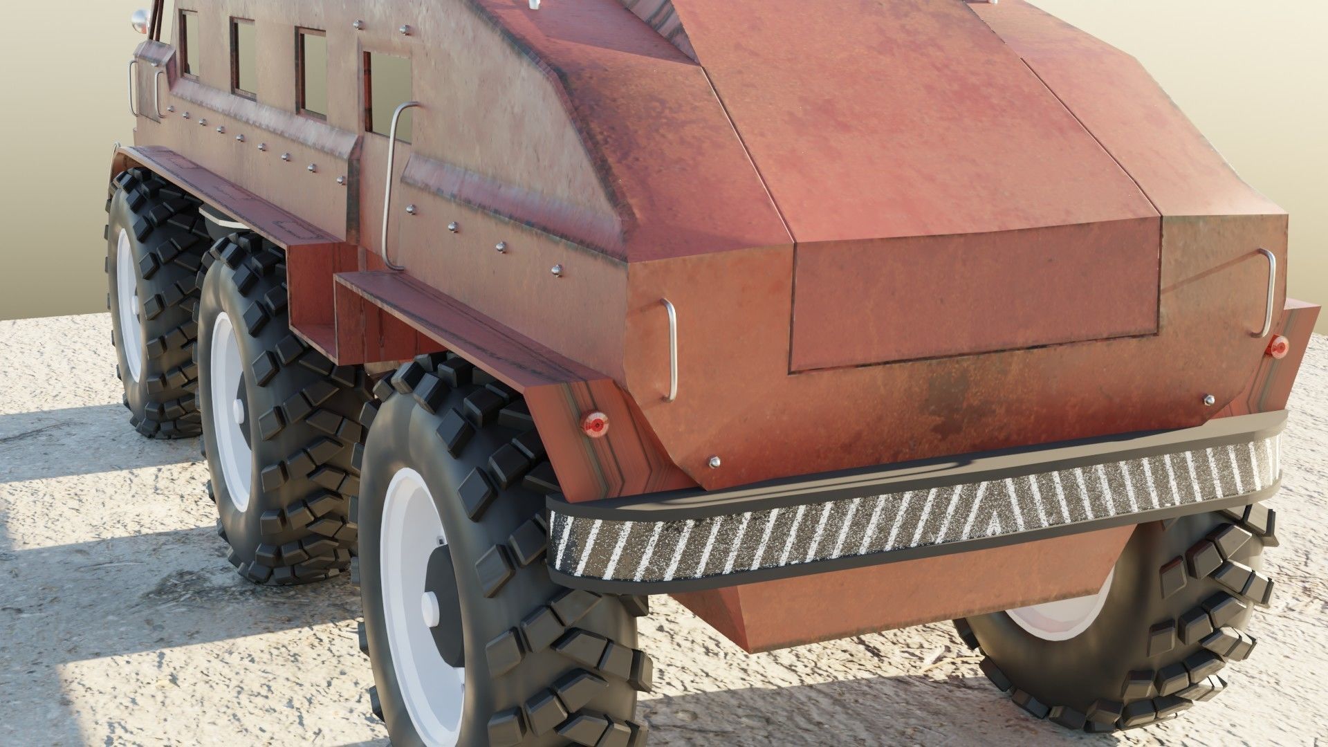 ZIL-E167 soviet monster truck - free model free VR / AR / low-poly 3D ...