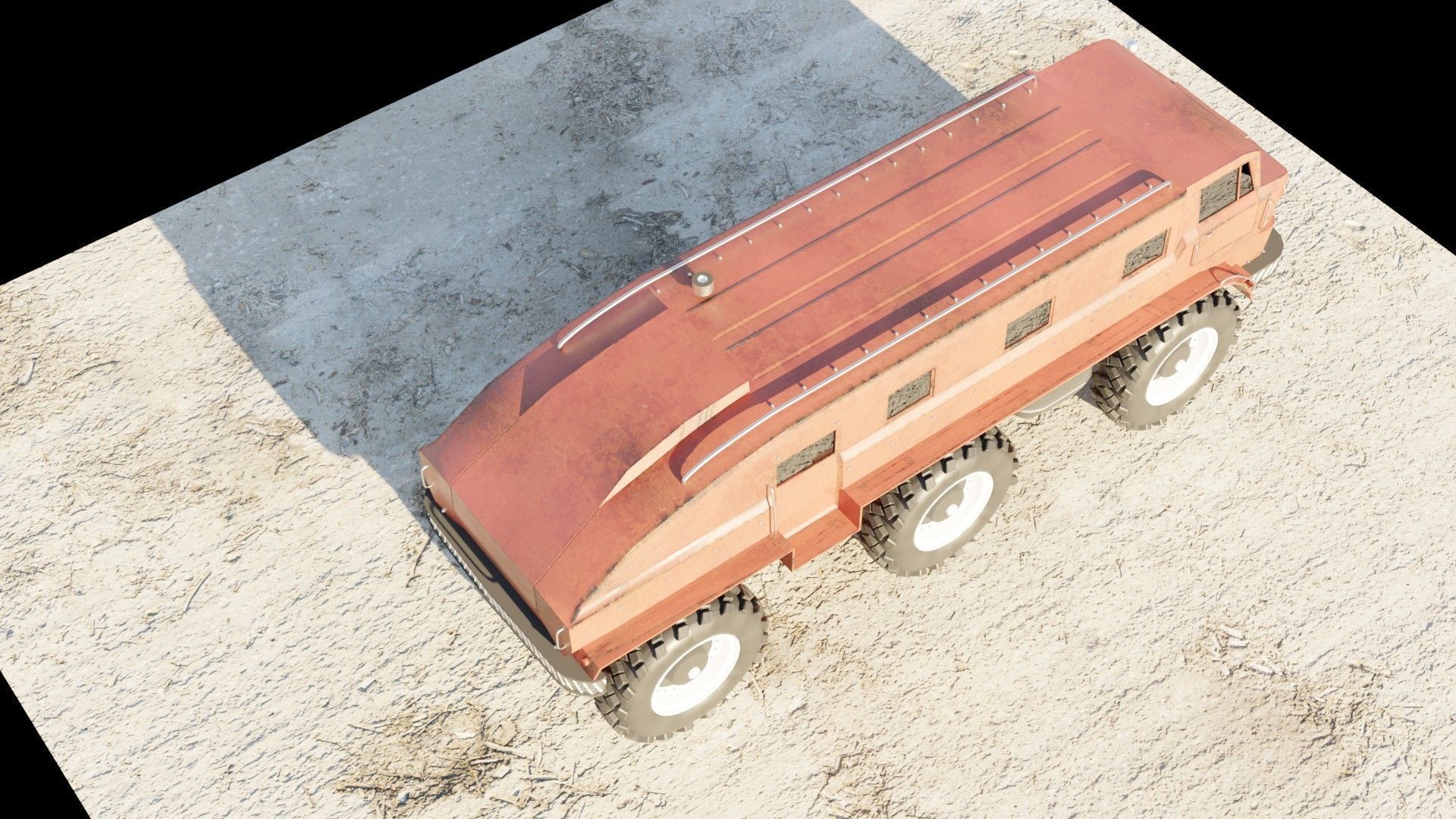 ZIL-E167 soviet monster truck - free model free VR / AR / low-poly 3D ...