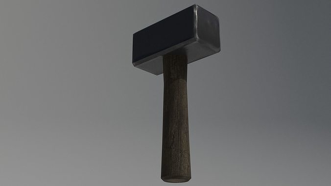 3D model Old Low poly Hammer VR / AR / low-poly | CGTrader