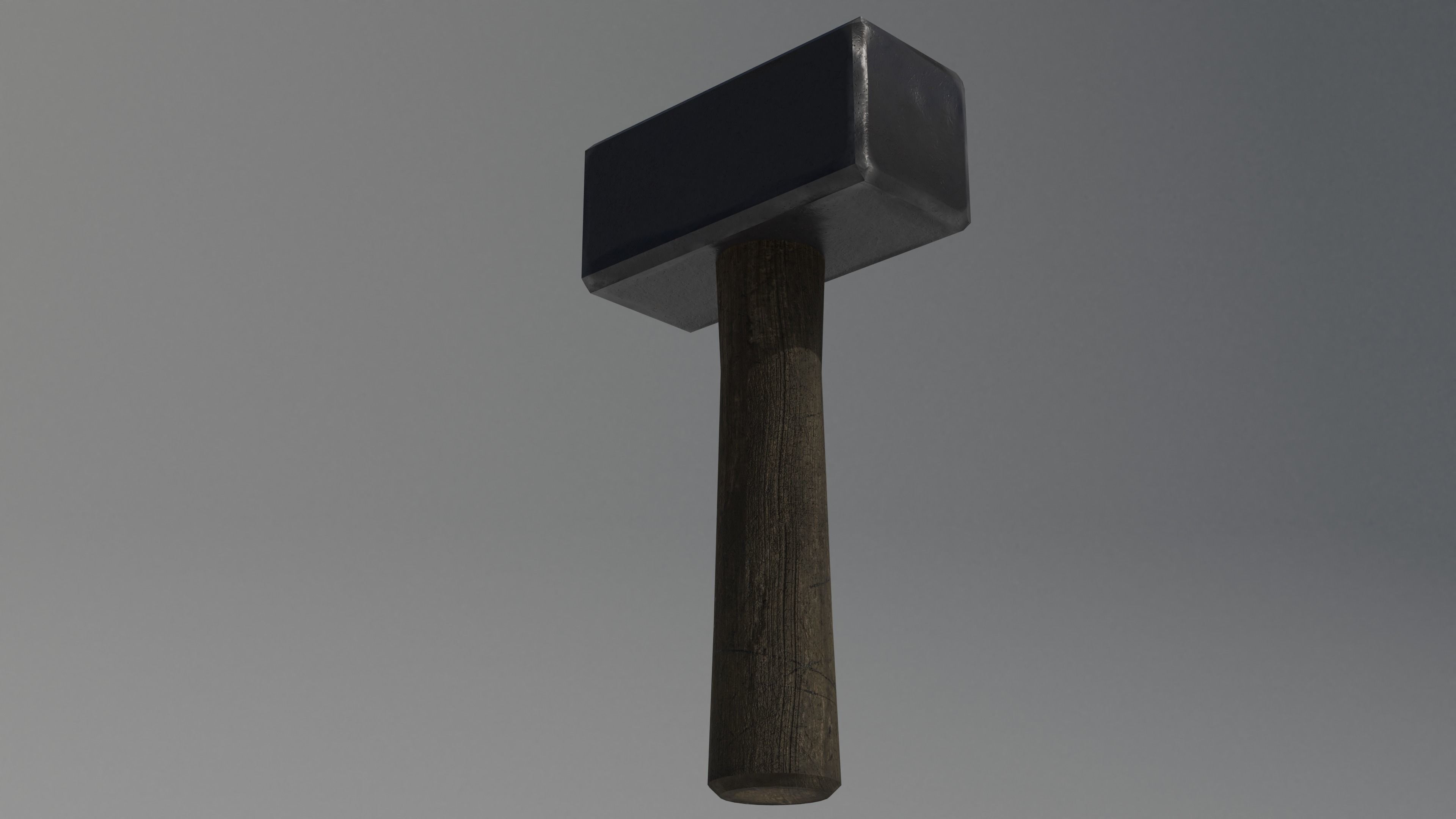 3D model Old Low poly Hammer VR / AR / low-poly | CGTrader