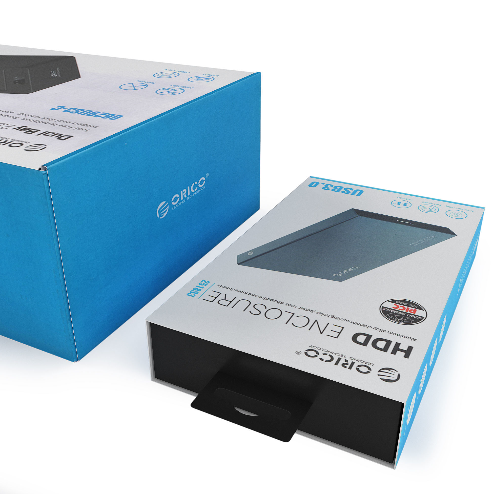 Box SSD HDD Lamp Philips 3D model | CGTrader