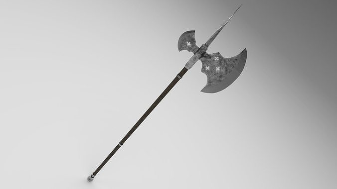 3D model Medieval halberd 2 VR / AR / low-poly | CGTrader