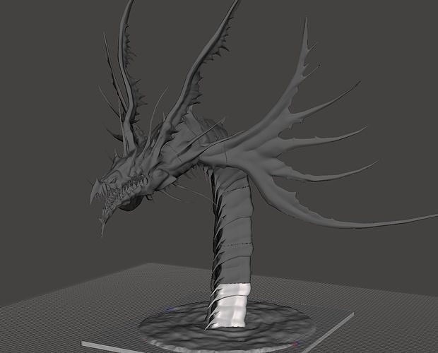 Midgardsormr - Final Fantasy XIV 3D model 3D printable | CGTrader