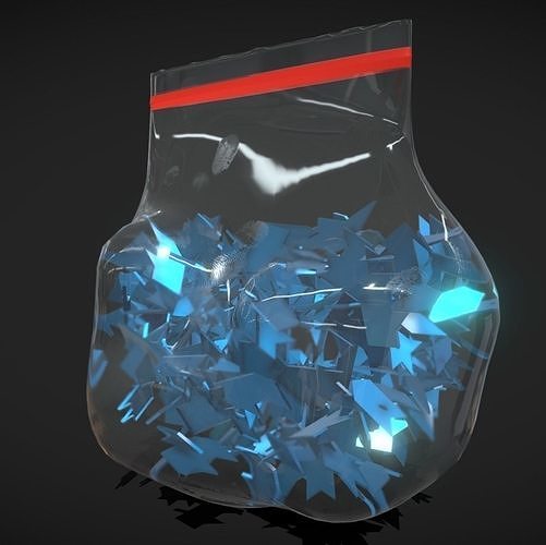 3D model Simple Meth Bag VR / AR / low-poly | CGTrader