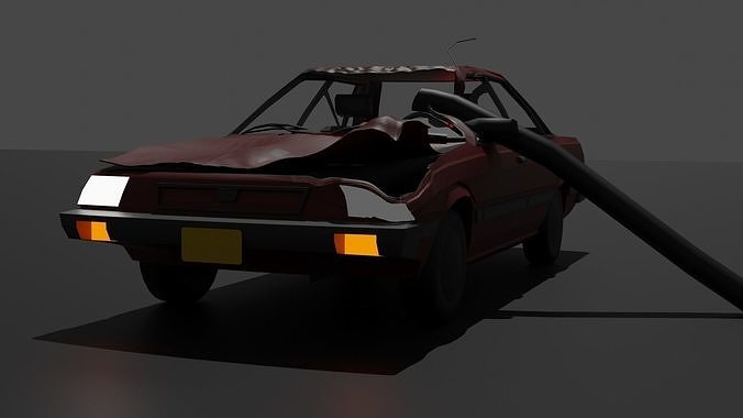 Crashed Car 3D model | CGTrader