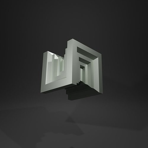 Number 1 cube free 3D model | CGTrader